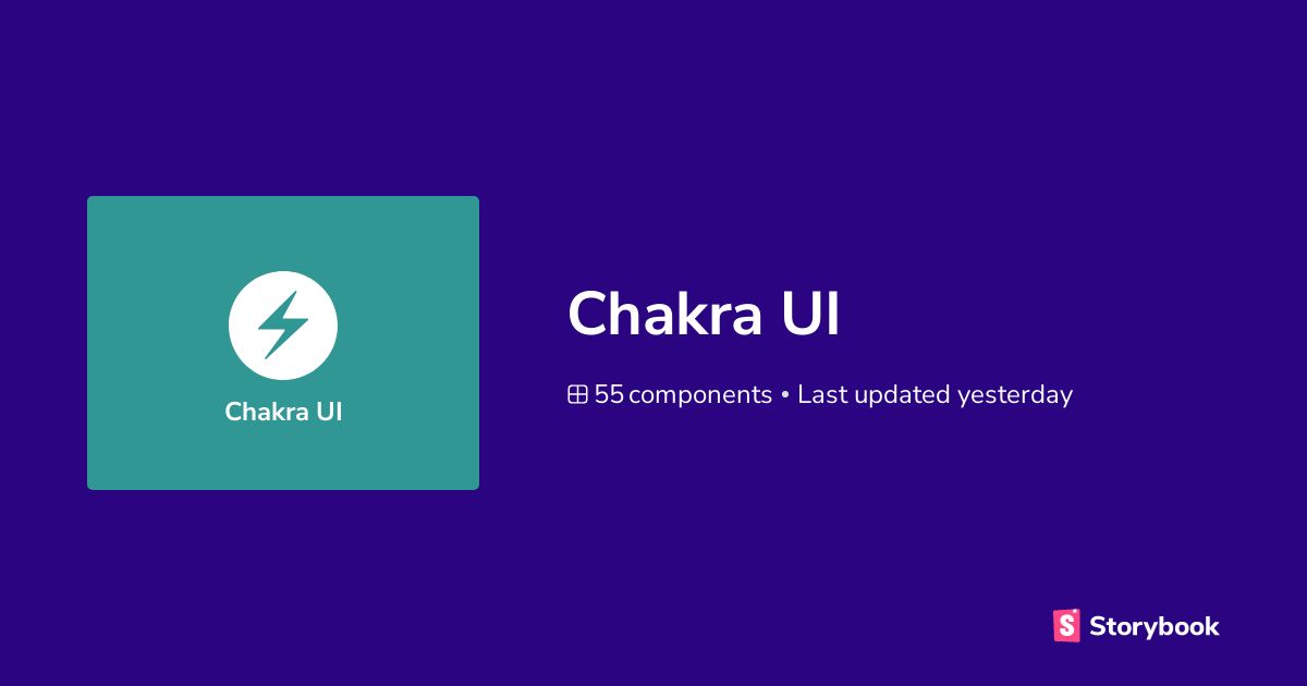Chakra Chakra UI | 组件百科全书 | Storybook - Storybook 中文